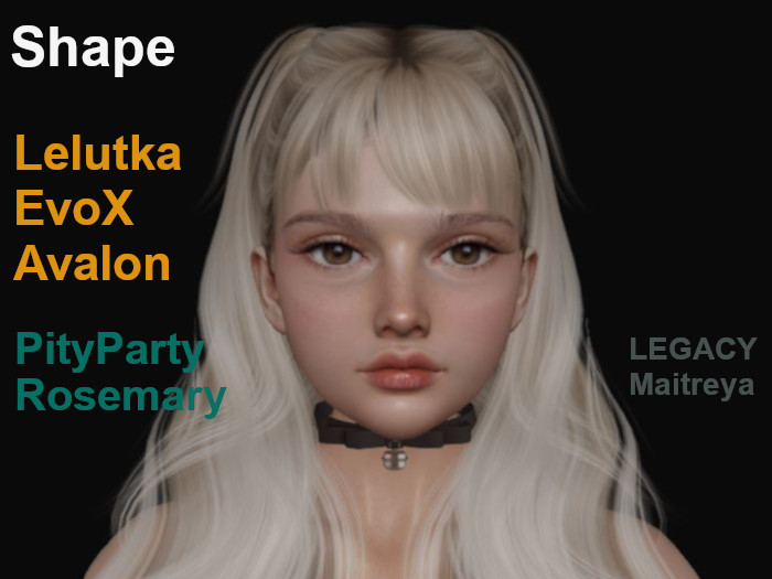 Second Life Marketplace Lelutka Evox Avalon Head Shape Vivian